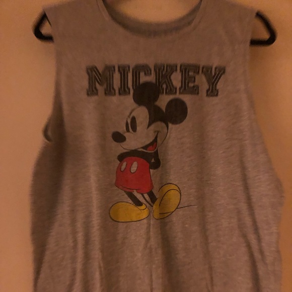 Disney | Tops | Disney Mickey Mouse Muscle Tshirt Size Xl | Poshmark